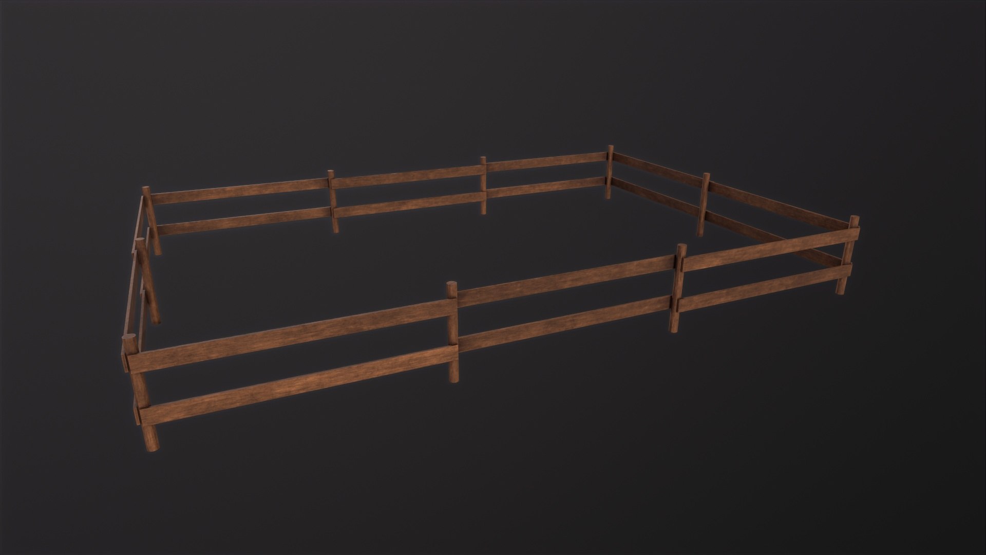 Wooden Fence Model - TurboSquid 2111986