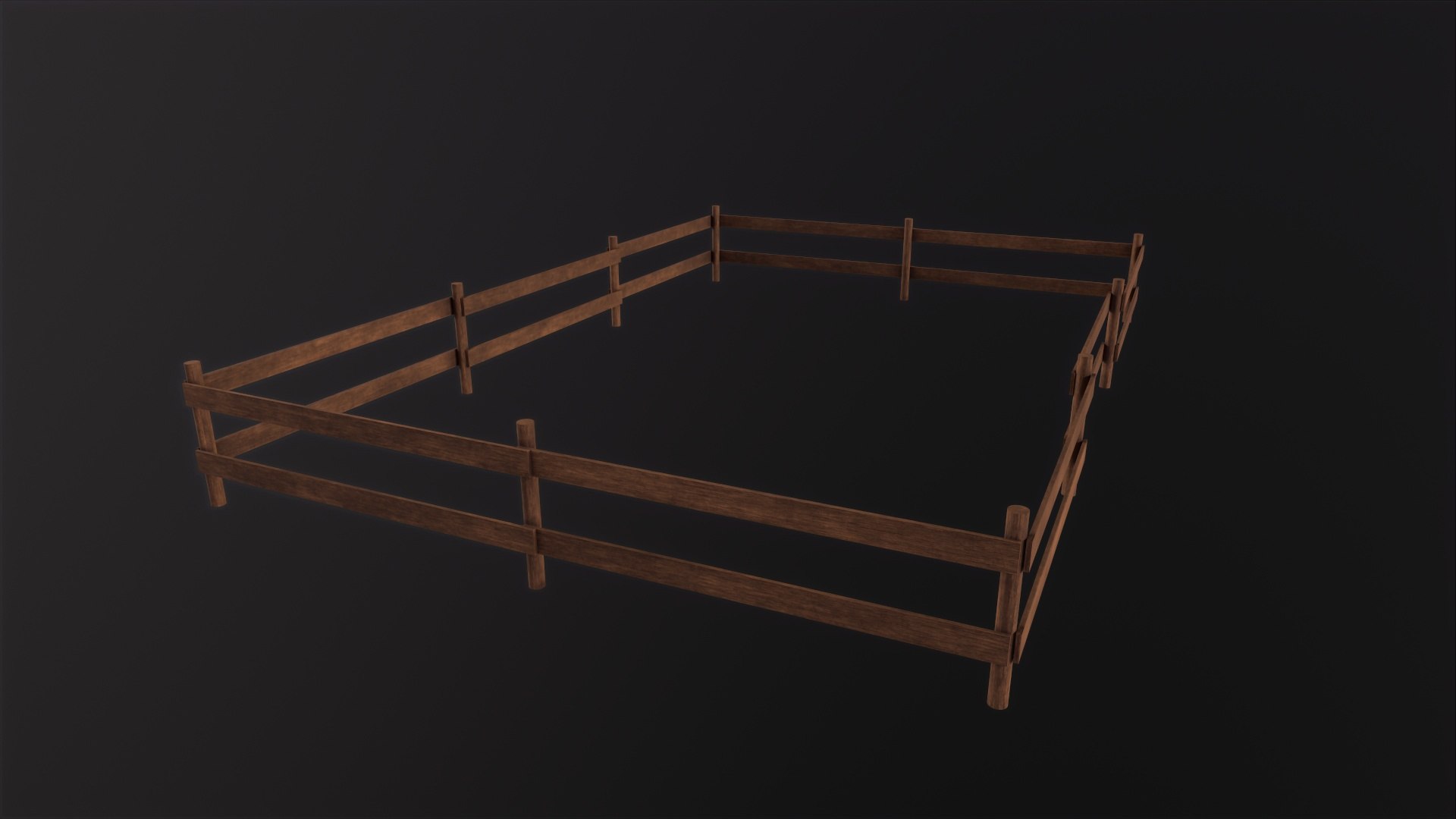 Wooden Fence Model - TurboSquid 2111986