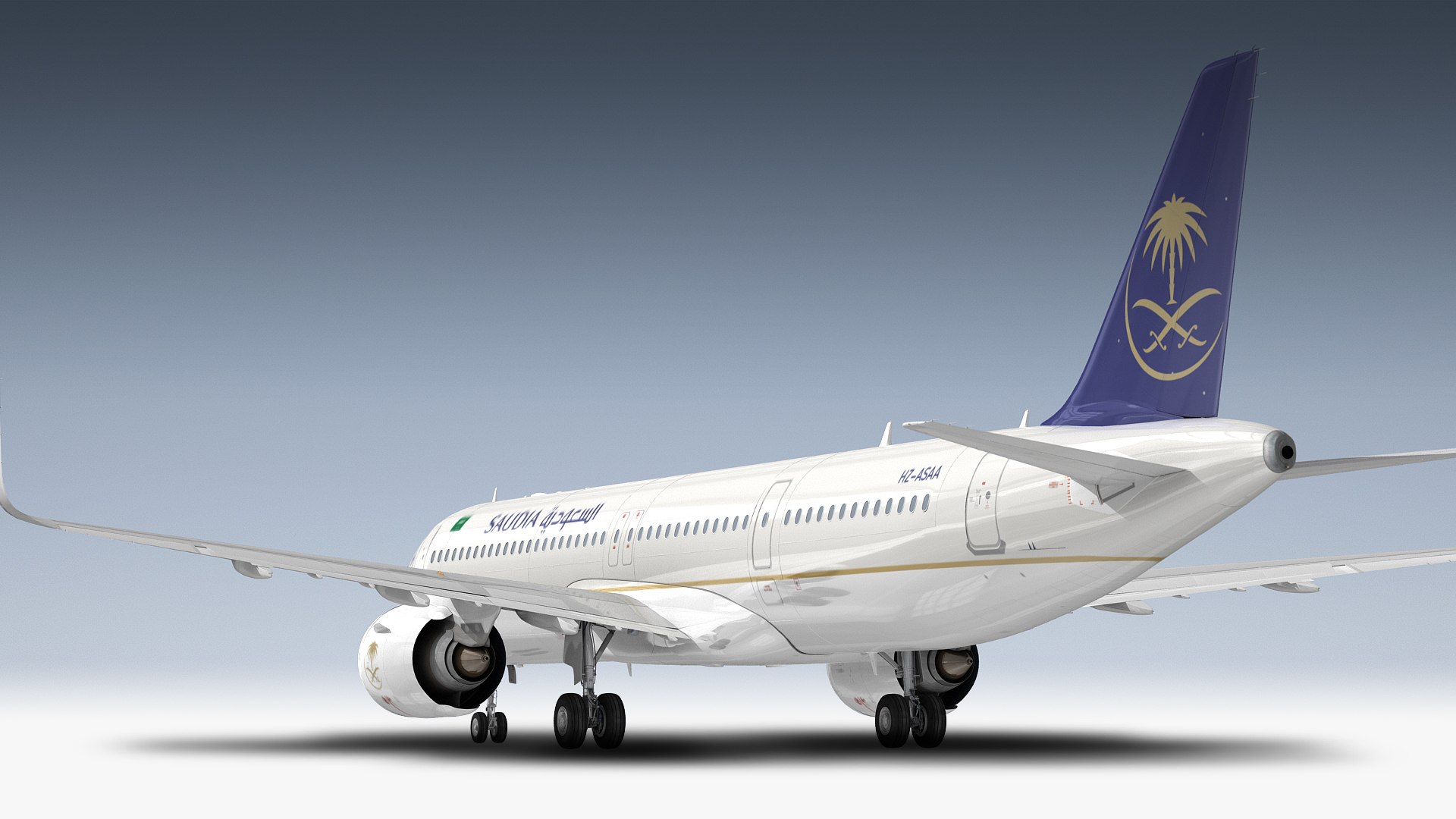 3D Airbus A321neo Saudi Arabian Airlines - TurboSquid 2135816