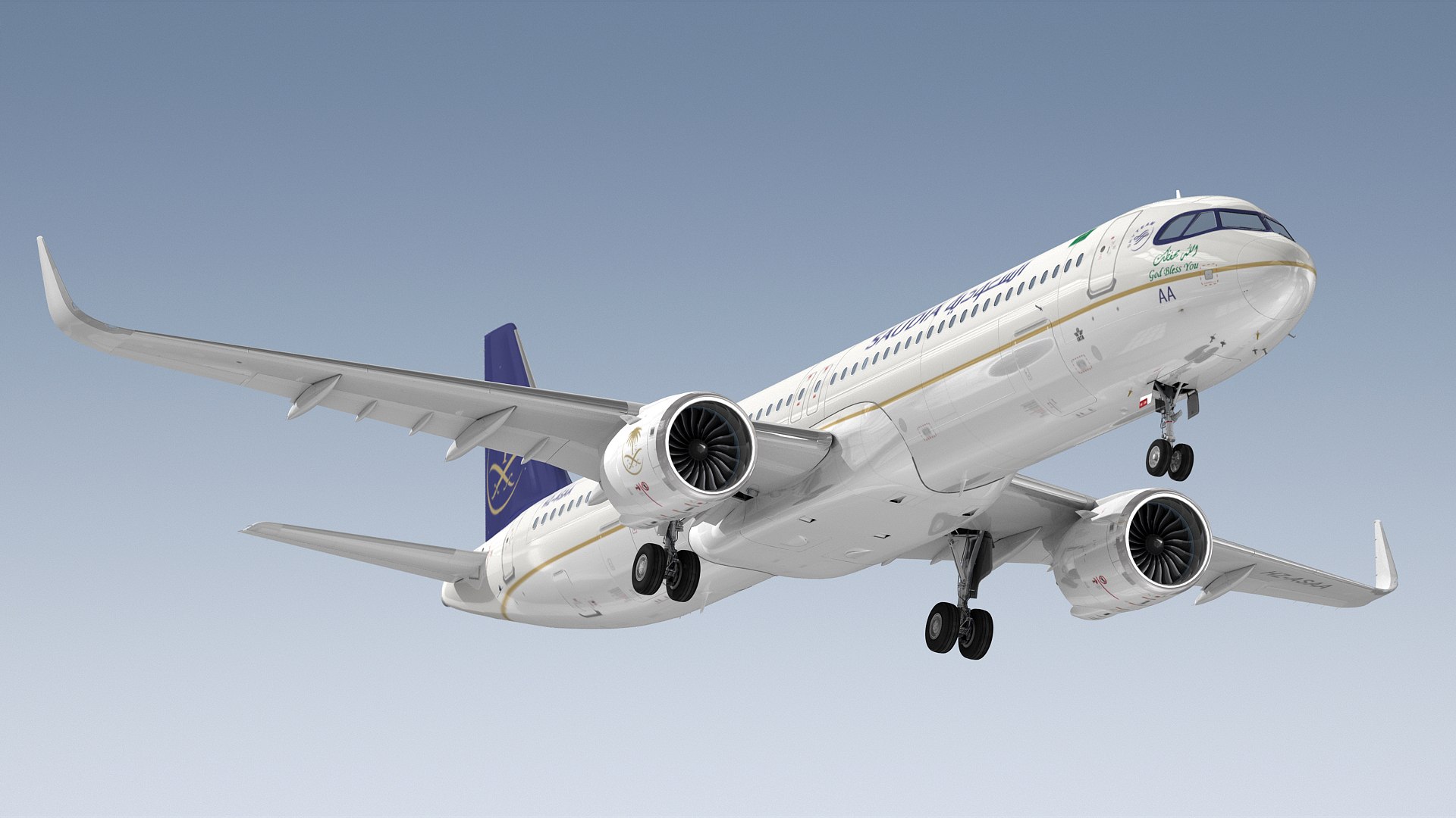 3D Airbus A321neo Saudi Arabian Airlines - TurboSquid 2135816
