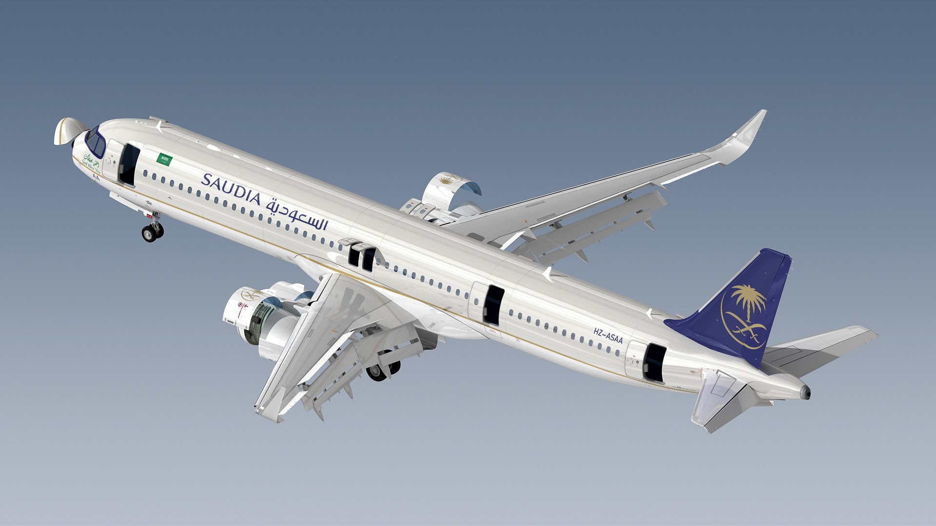 3D Airbus A321neo Saudi Arabian Airlines - TurboSquid 2135816