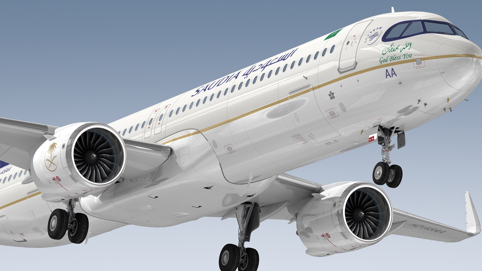 3D Airbus A321neo Saudi Arabian Airlines - TurboSquid 2135816