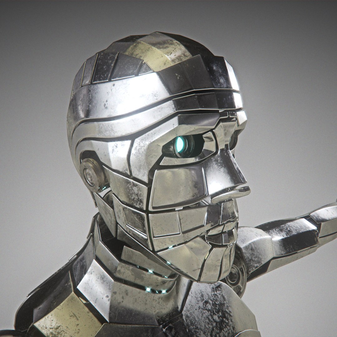 3d ged male android model