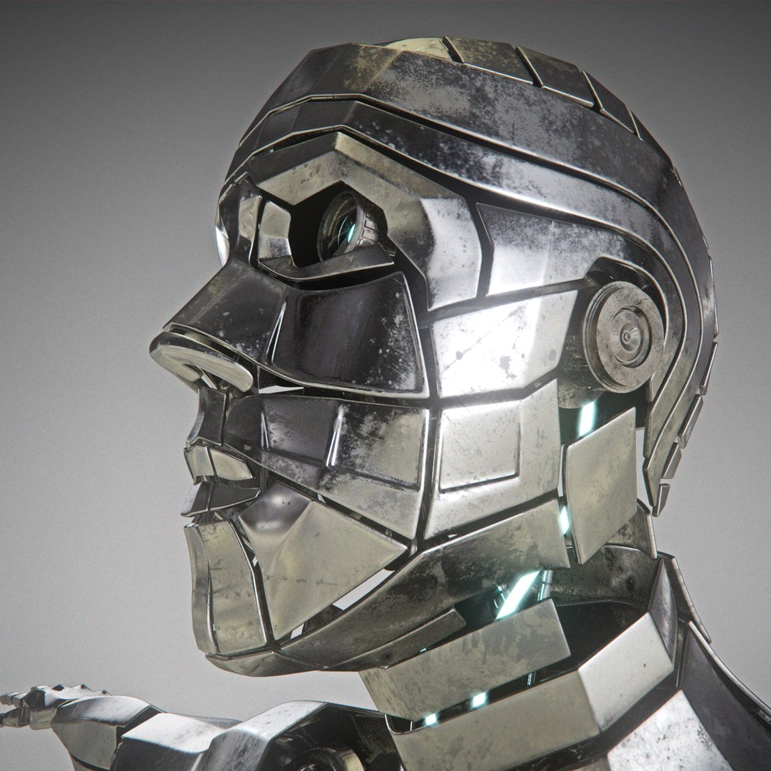 3d ged male android model