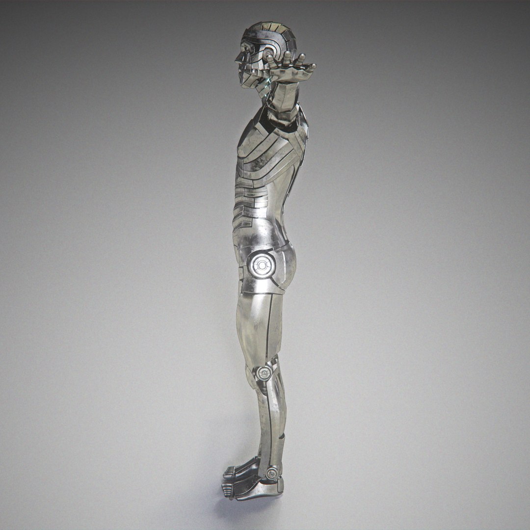 3d ged male android model