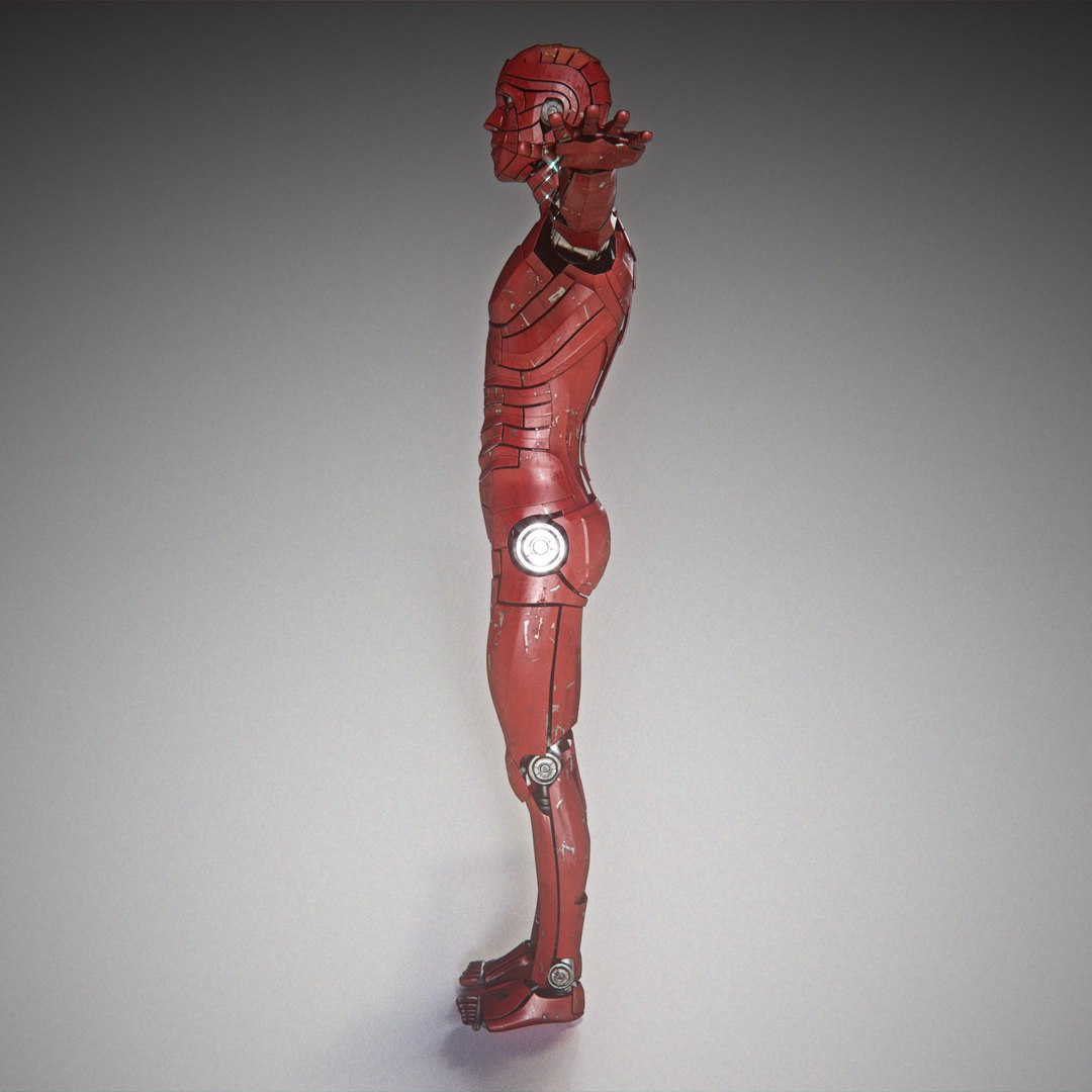 3d ged male android model