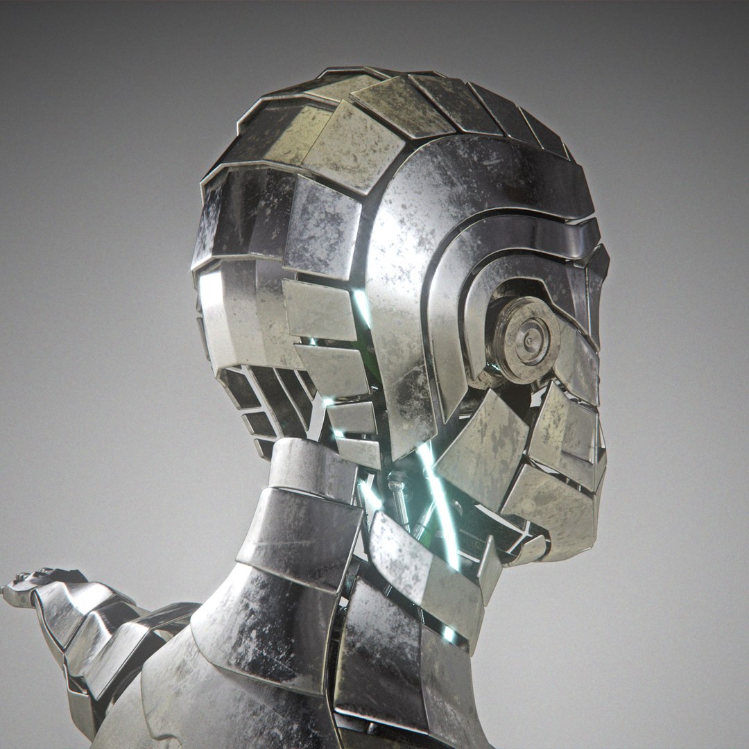 3d ged male android model