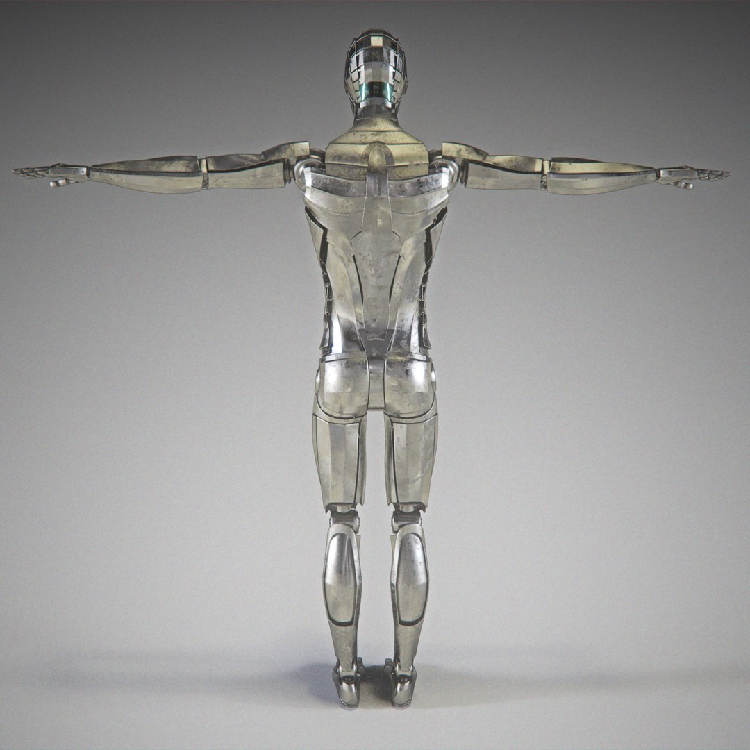 3d ged male android model