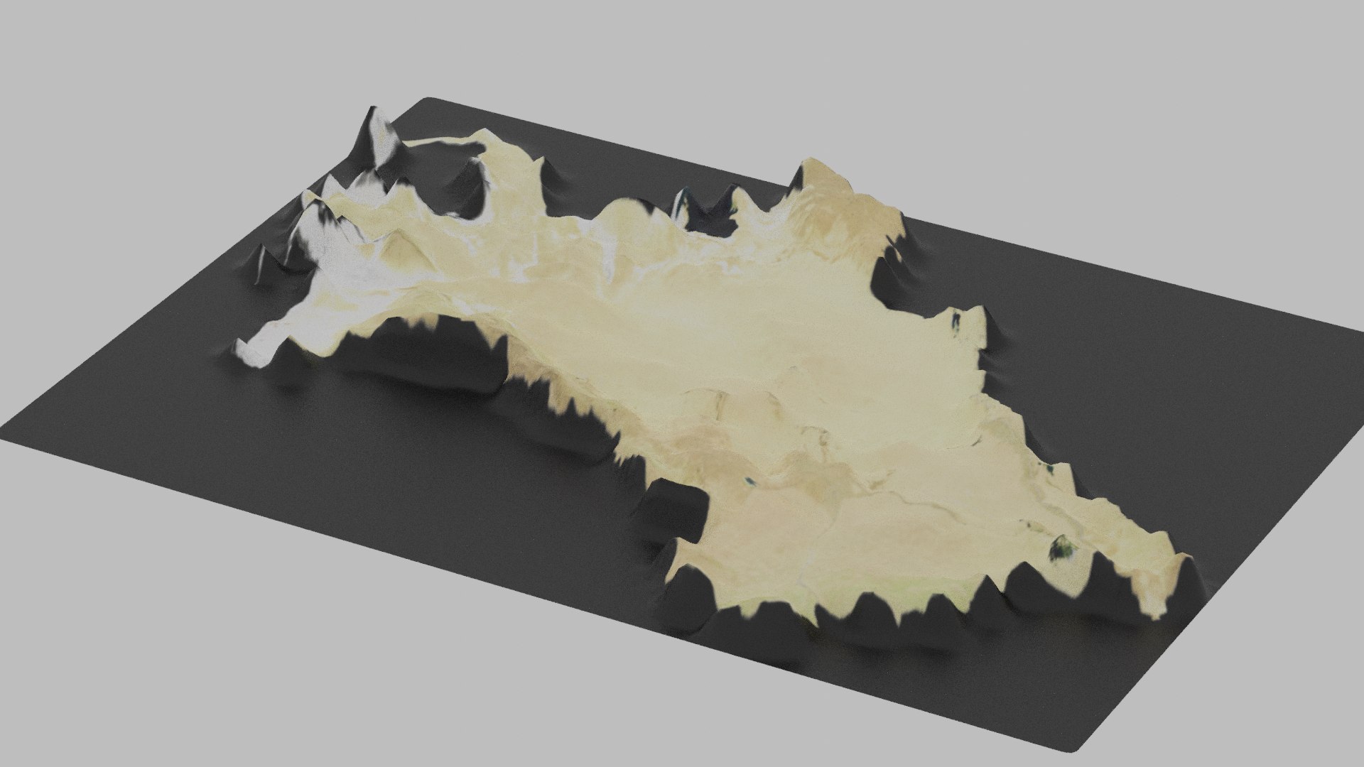 3D Turkmenistan Map Country model - TurboSquid 2076388