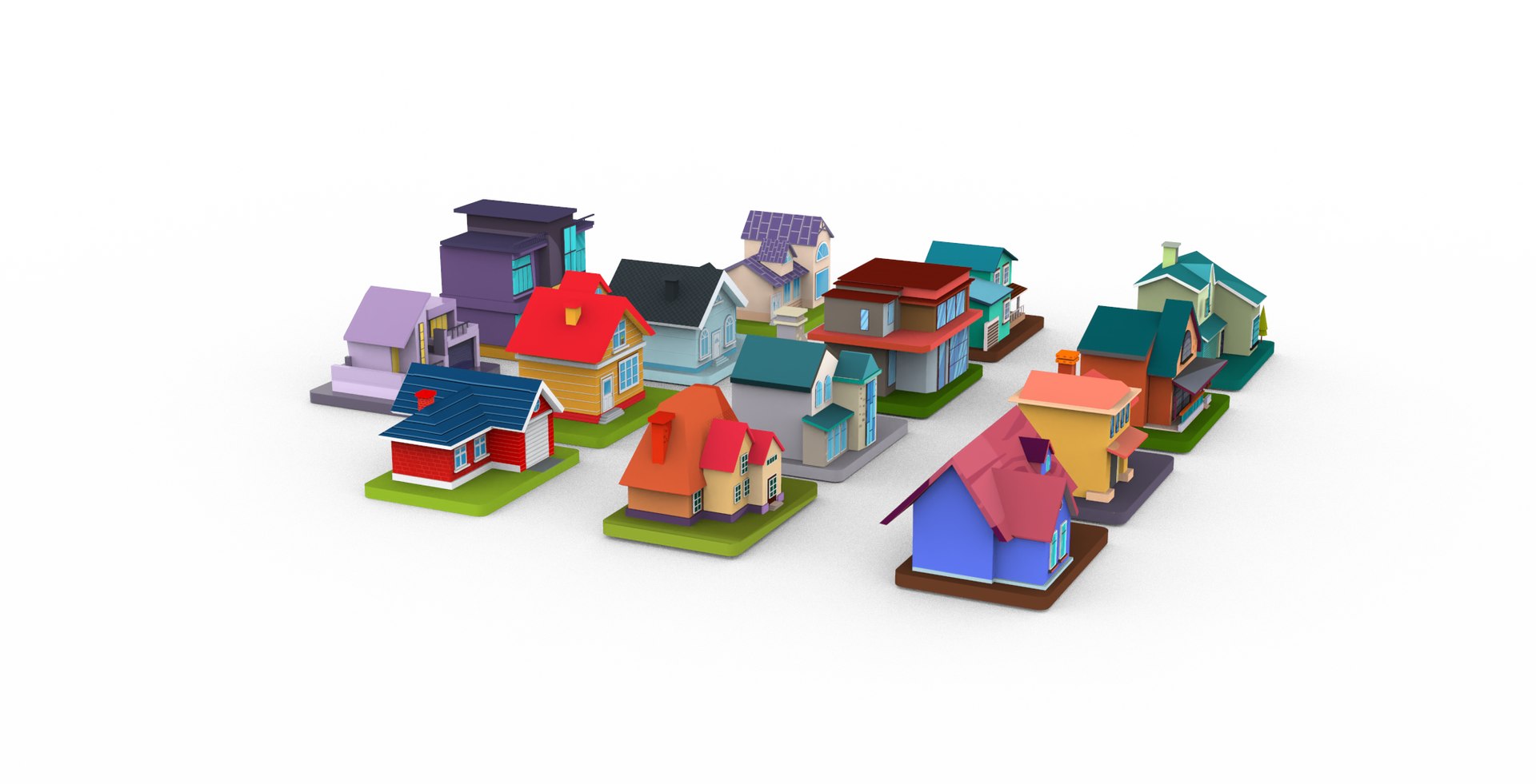 3D House Buildings Pack 1 - TurboSquid 2037466