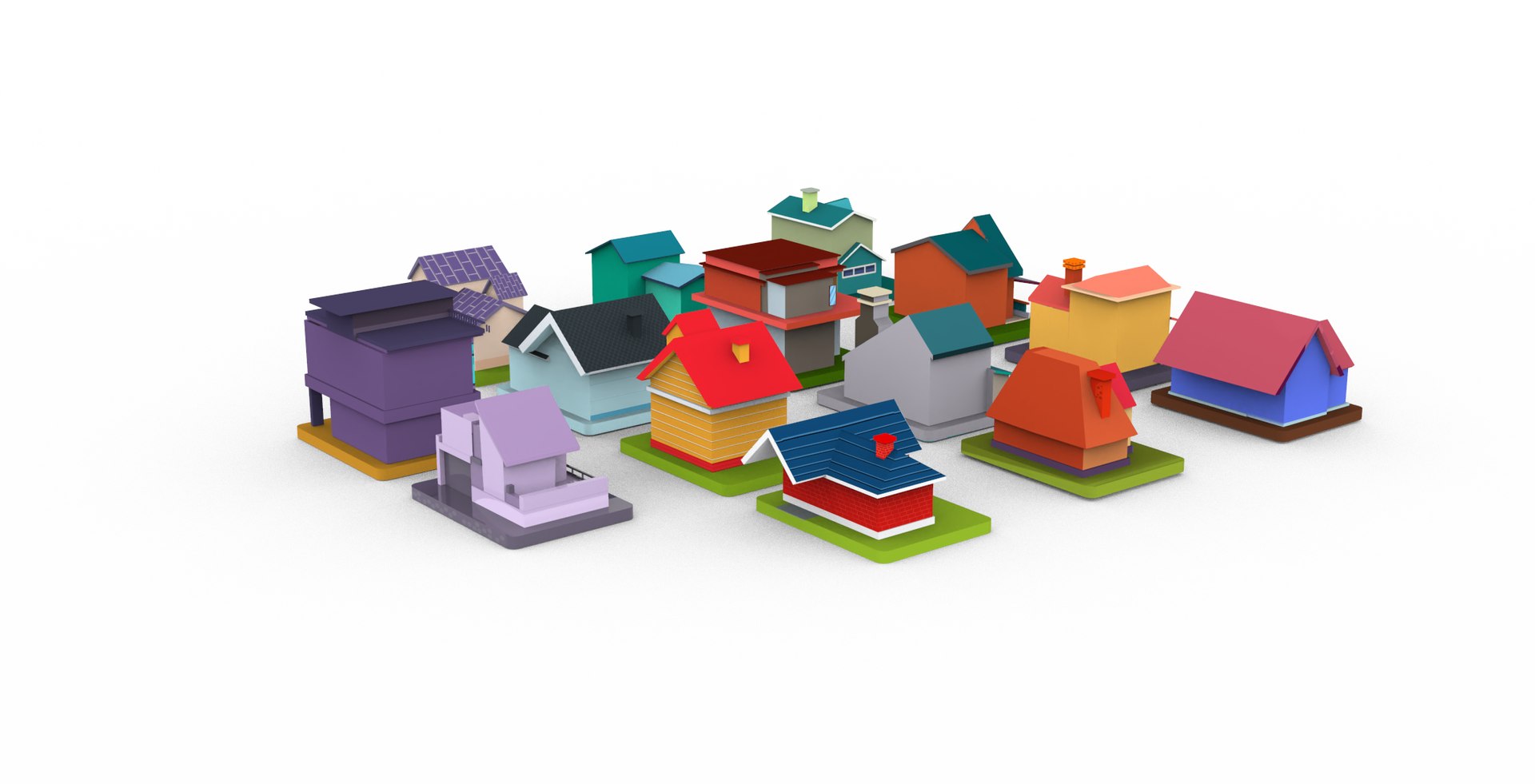 3D House Buildings Pack 1 - TurboSquid 2037466