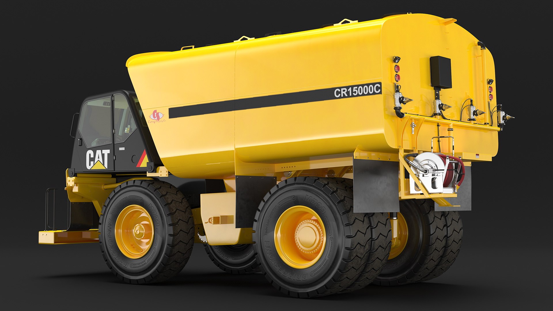 3D CAT 775 Water Truck - TurboSquid 2078599
