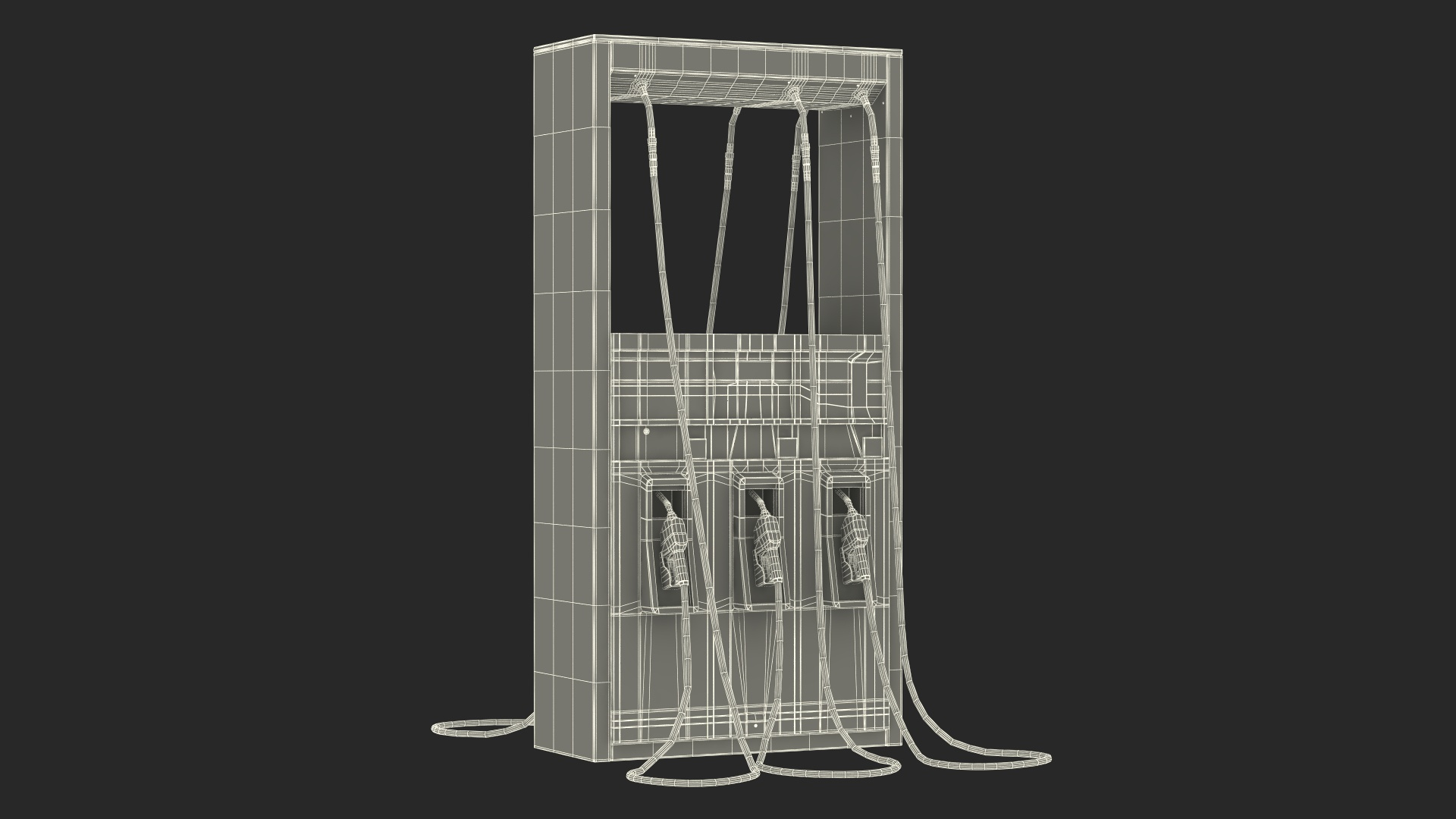 3D Gas Pump Blue - TurboSquid 2277605