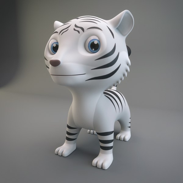 Cartoon tiger 3D model - TurboSquid 1211727