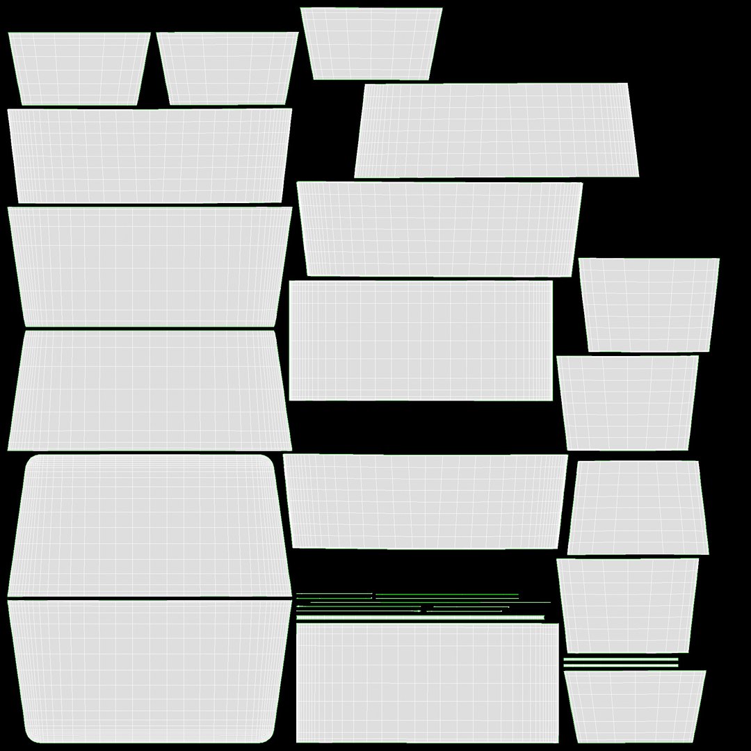 Long high paper box mockup 3D model - TurboSquid 1724923