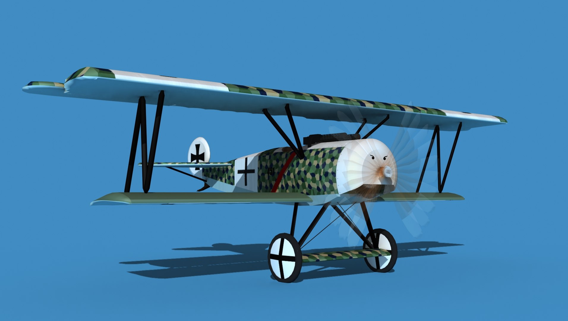 3D Fokker D-VI V05 Model - TurboSquid 1920074