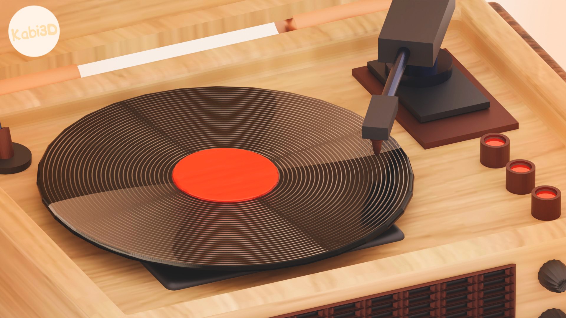 Turntable For Vinyl Records 3D Model - TurboSquid 2108510
