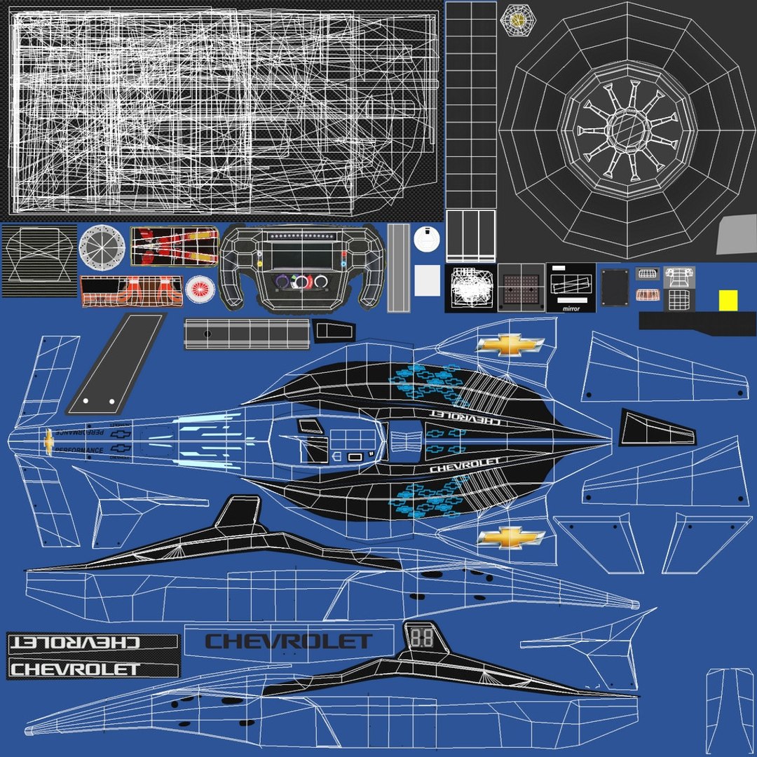 Generic Indycar Chevrolet Season 3D Model - TurboSquid 1190177
