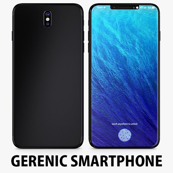 Generic smart phone model - TurboSquid 1379325