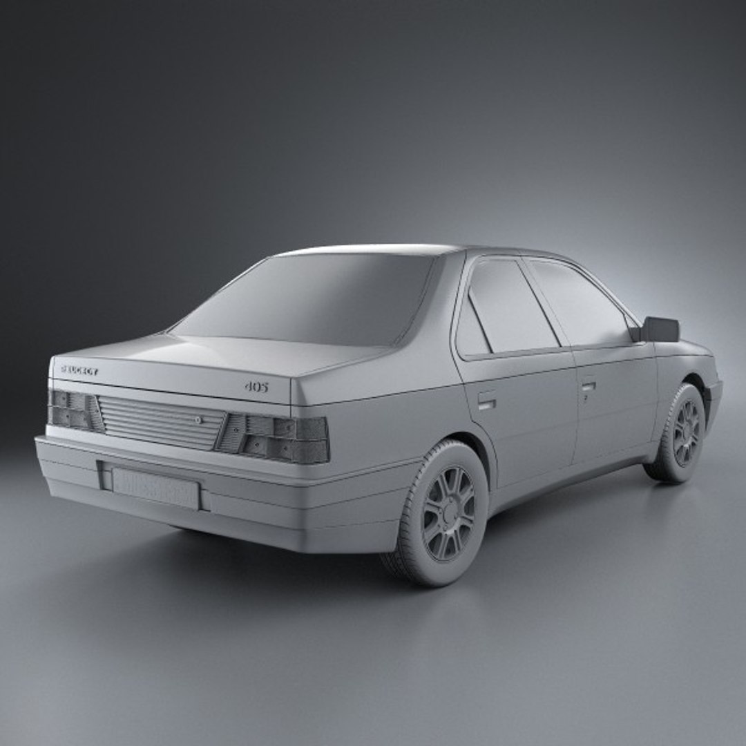 3d peugeot 405 sedan