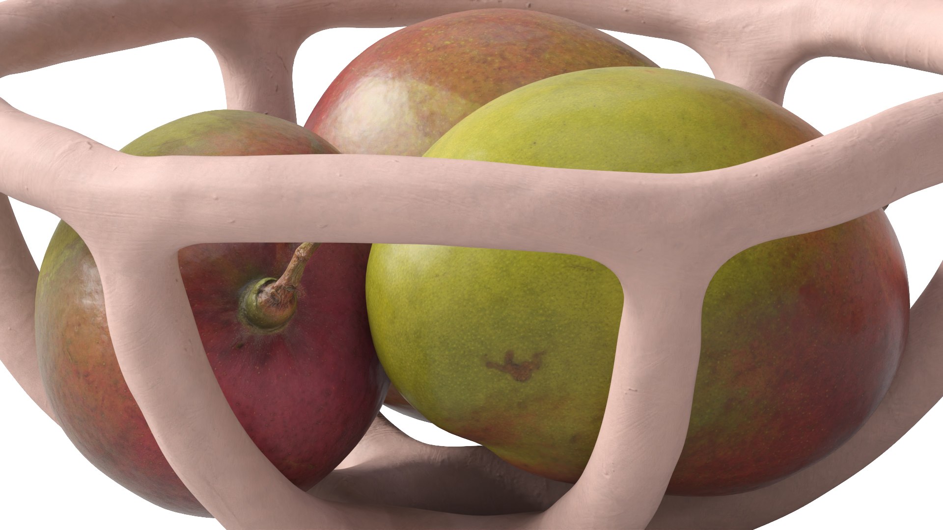 3D Nested Bowl With Mango - TurboSquid 1966390