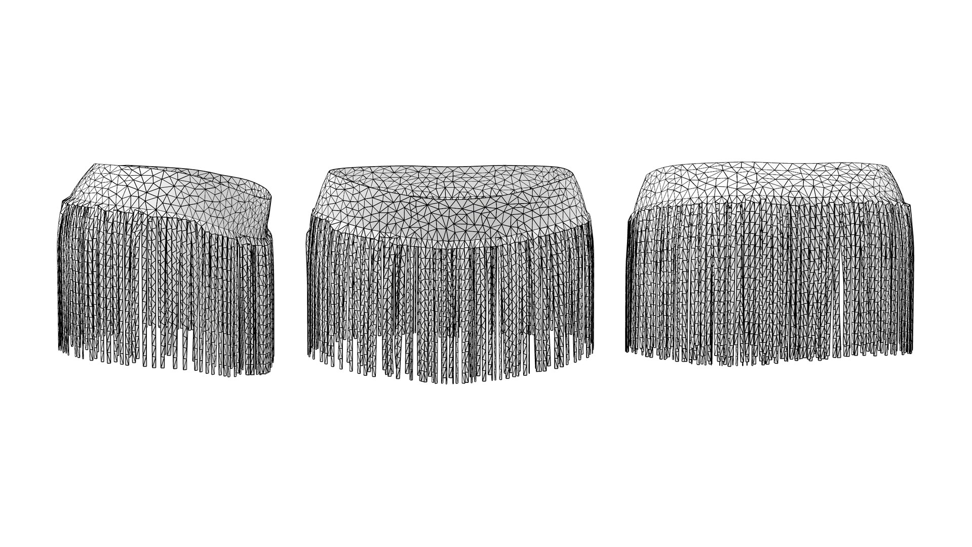 3D Fringe Skirt Coverup model - TurboSquid 1741449