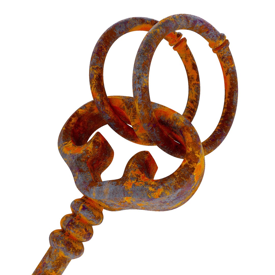 3D Antique Rusty Key Model - TurboSquid 1983275