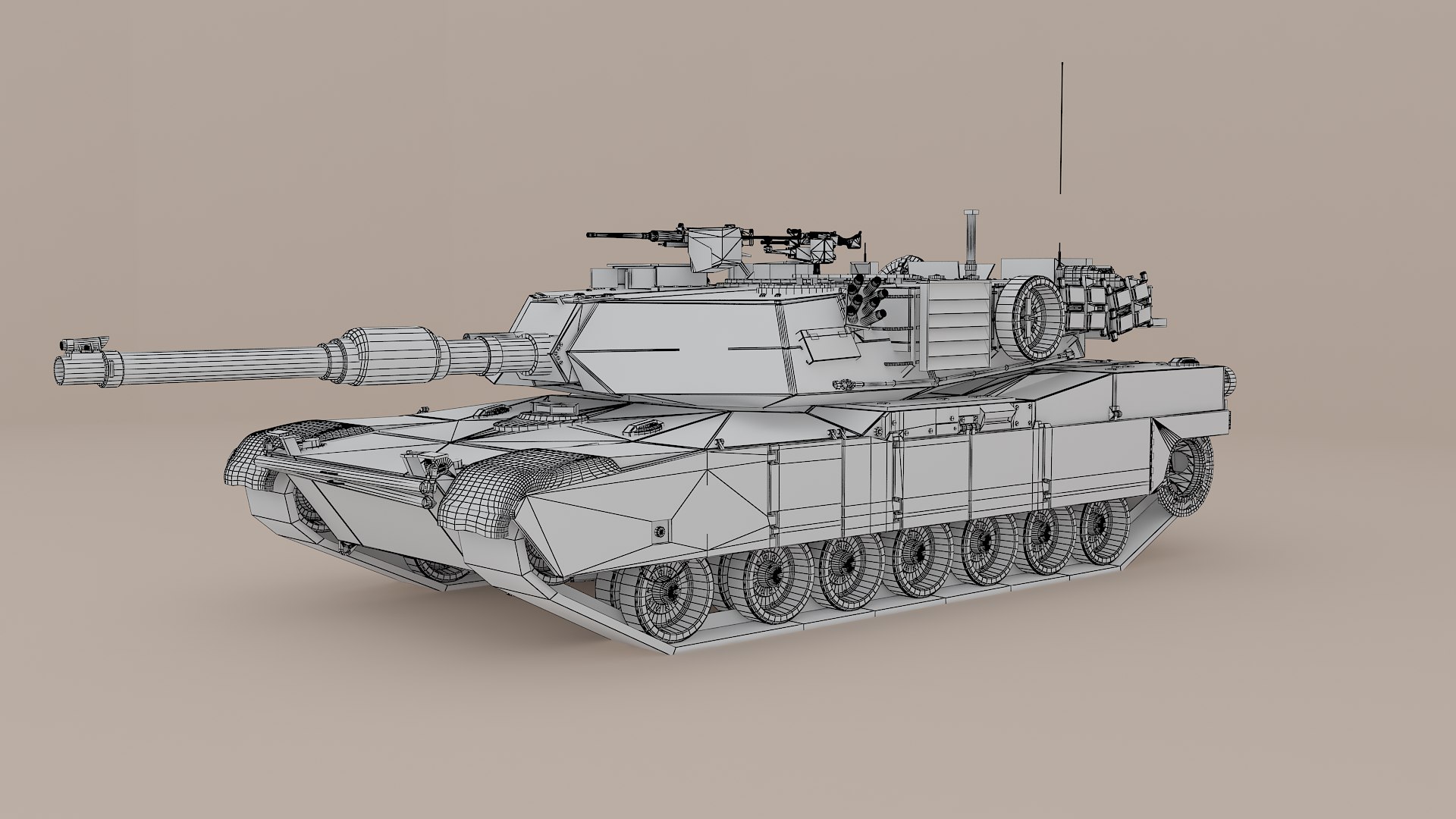 Abrams Tank 3D Model - TurboSquid 1169119