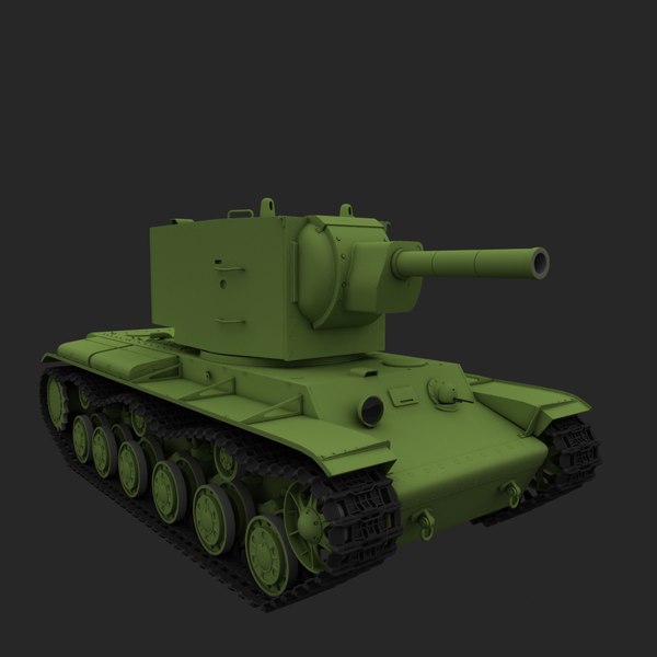 kv-2 soviet tank 3d max