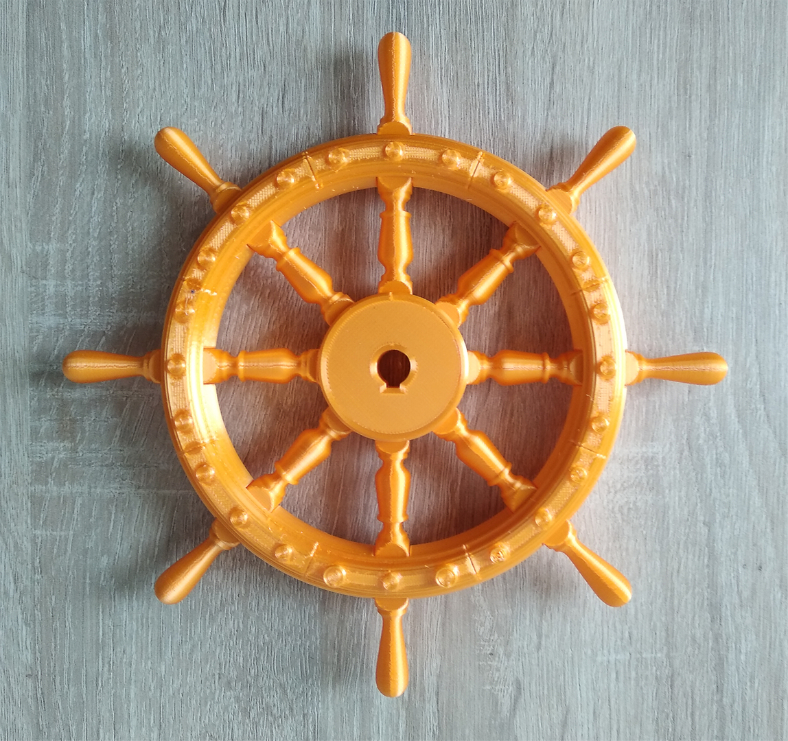 3D model 3D Printable Ship Wheel - TurboSquid 1862341