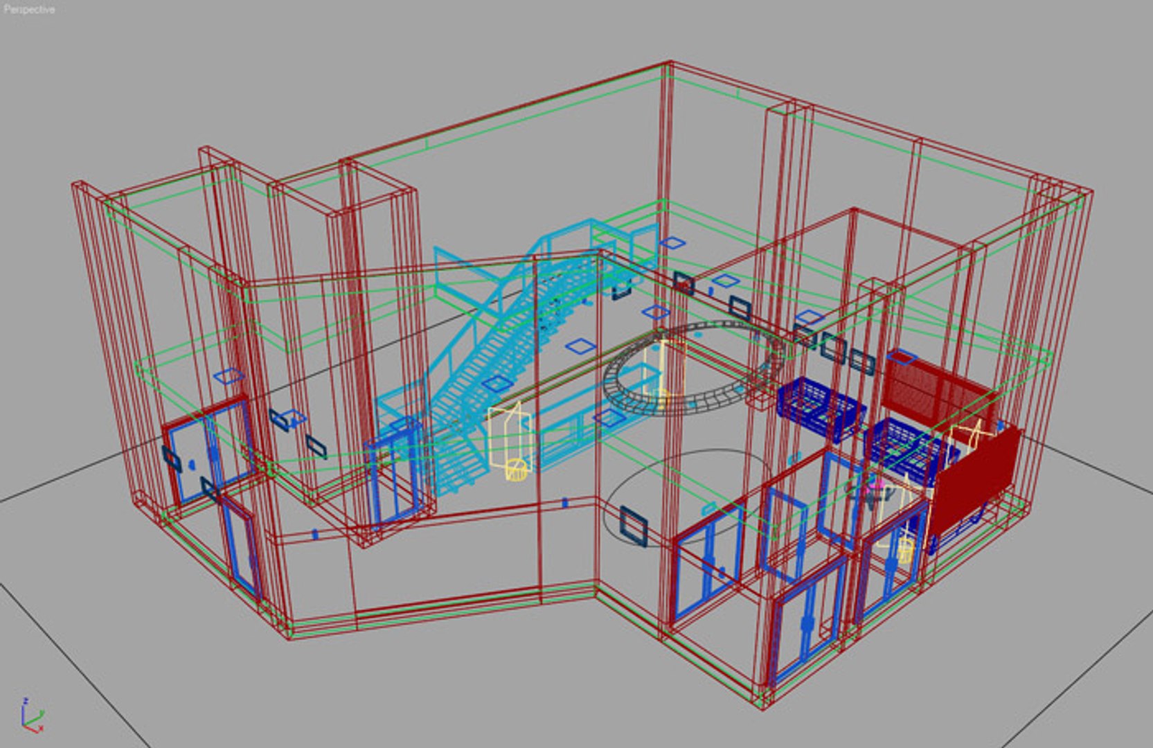 Complete Reception Scene 3d Model