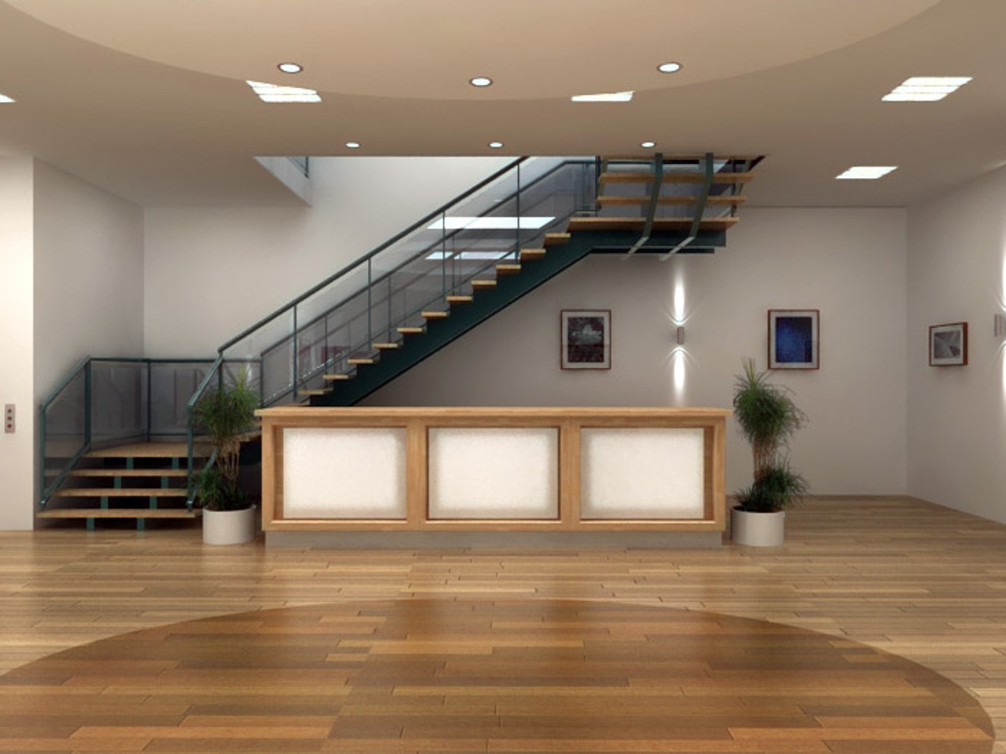 Complete Reception Scene 3d Model