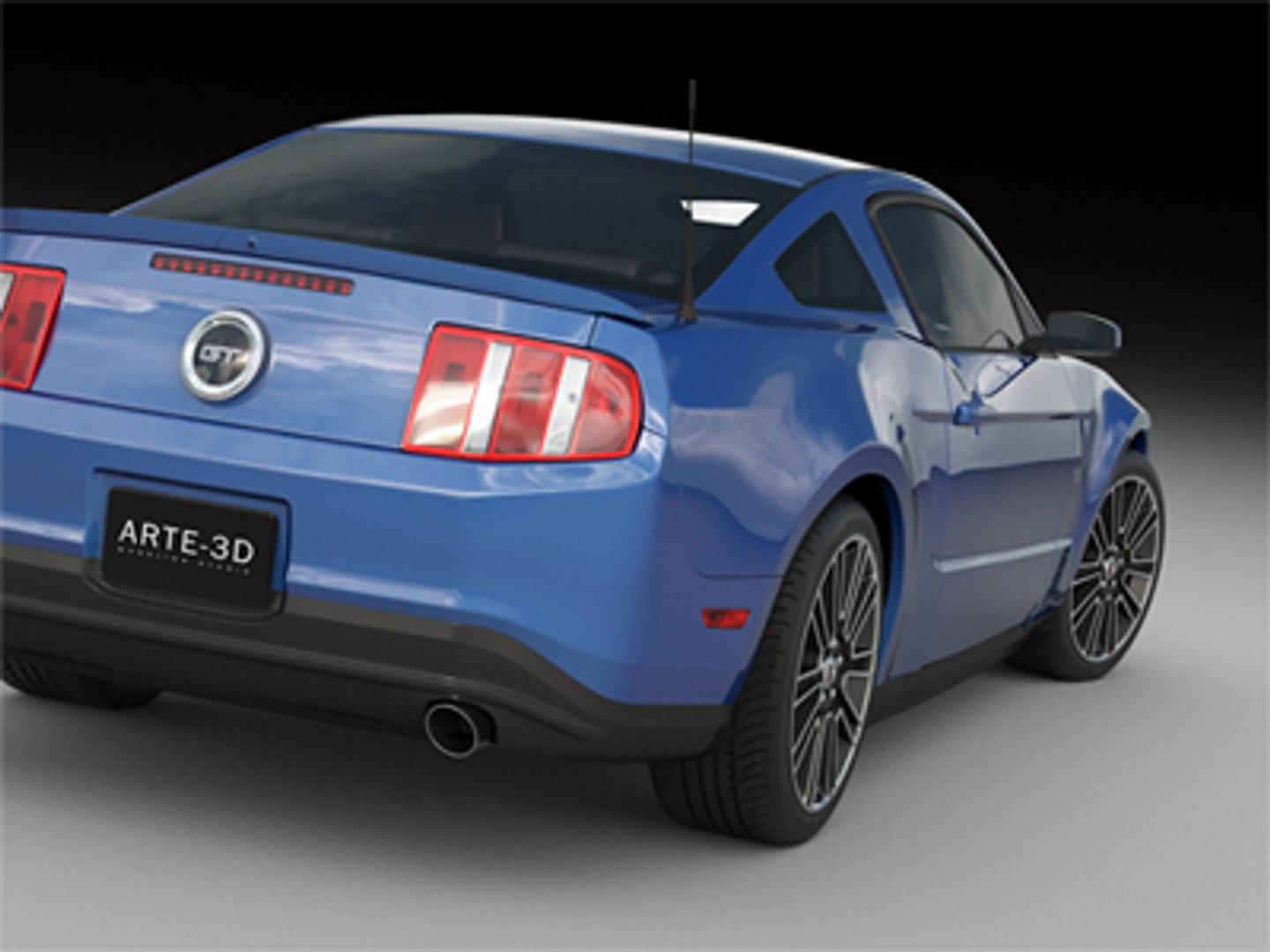 3d Model 2010 Mustang Gt