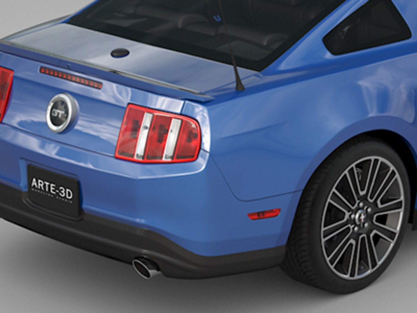 3d Model 2010 Mustang Gt