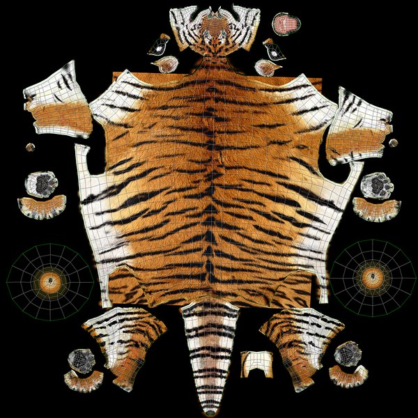 modelo 3d Modelo 3D de tigre siberiano con pelaje - TurboSquid 2298288