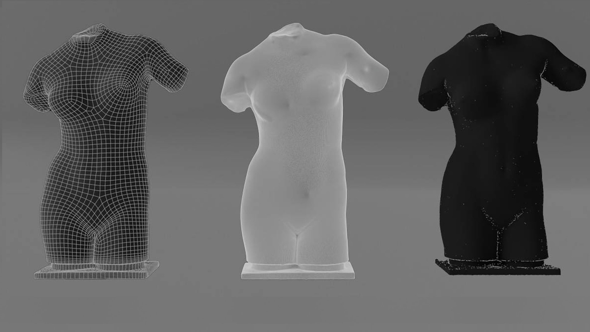 3D Photorealistic Female Torso Statue - TurboSquid 2064414
