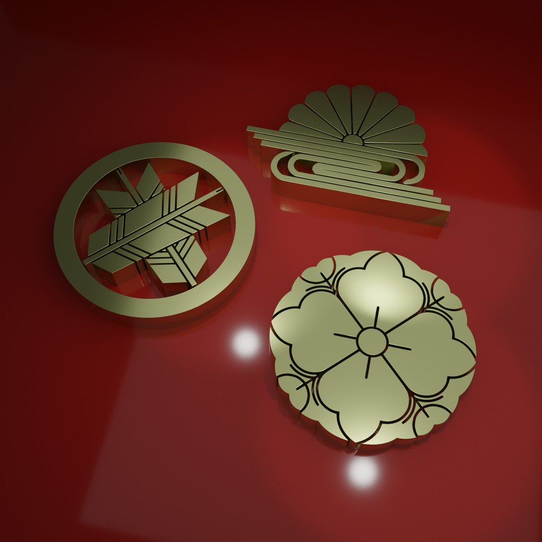3D Japanese Kamon-family Crest-04 - TurboSquid 2041086