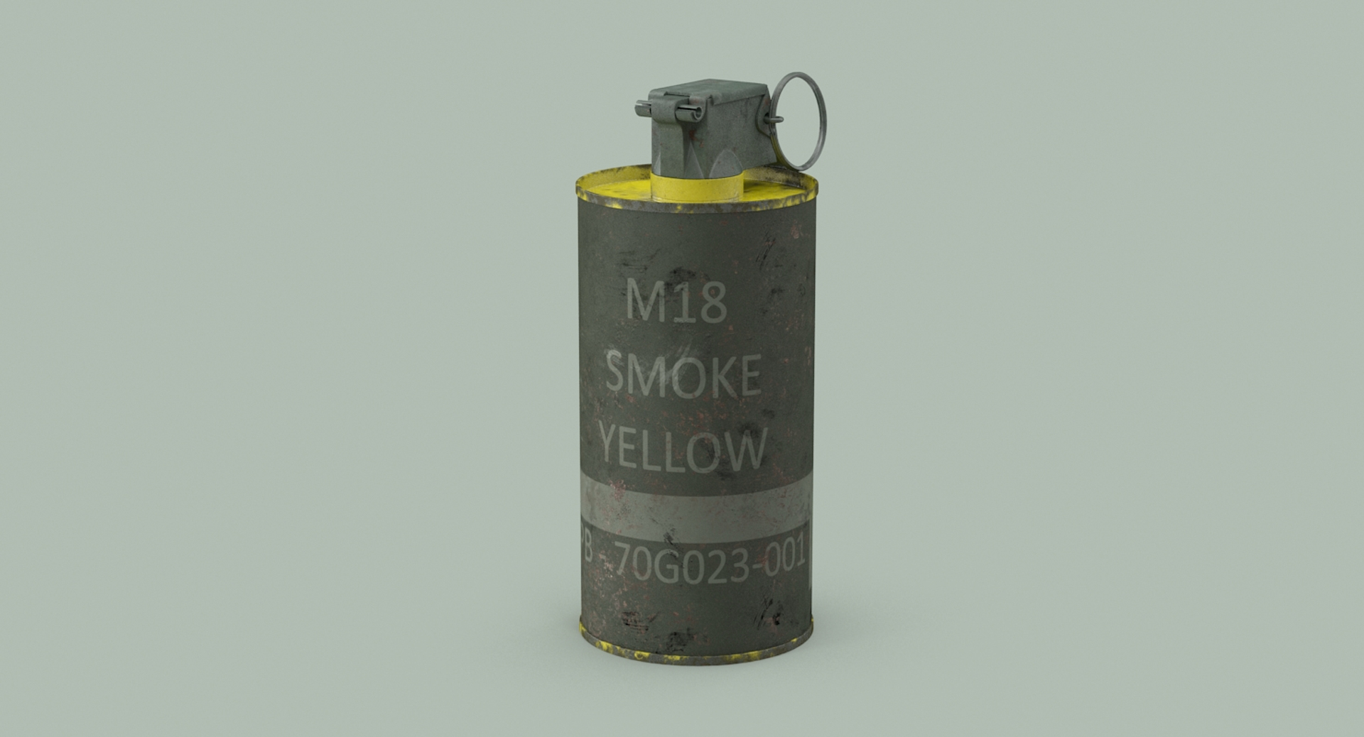 m18 smoke grenade 3d model