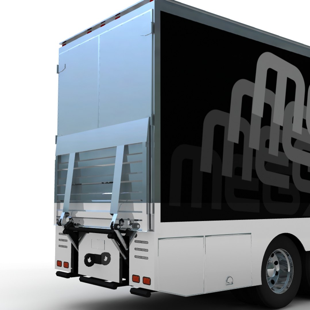 3d Freightliner Argosy Truck Van Model