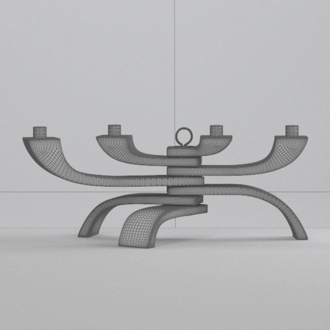 3d Model 4-arm Lights
