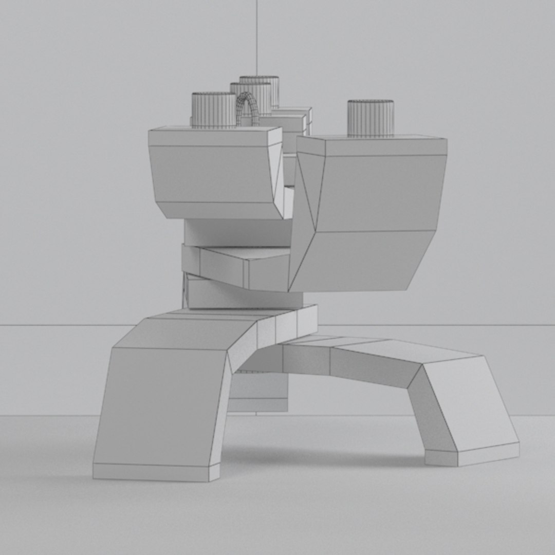 3d Model 4-arm Lights