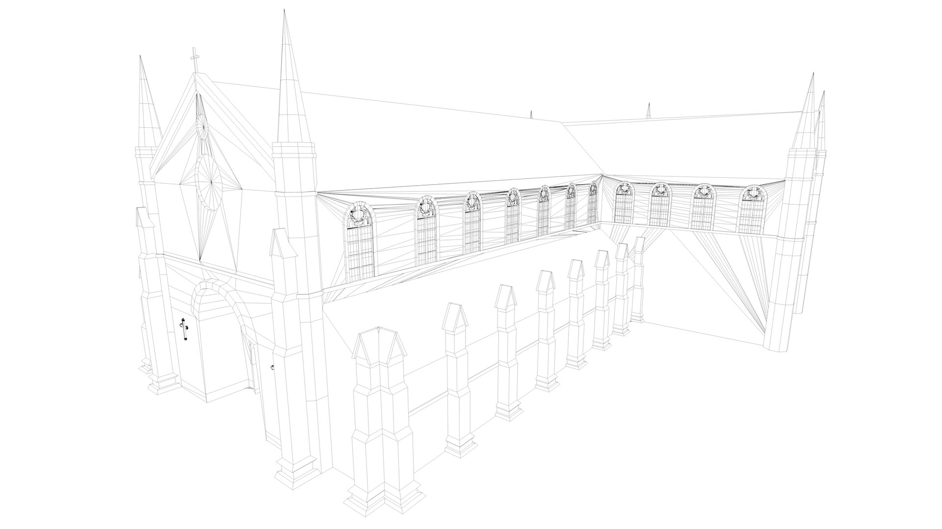 Church Model - TurboSquid 1853232