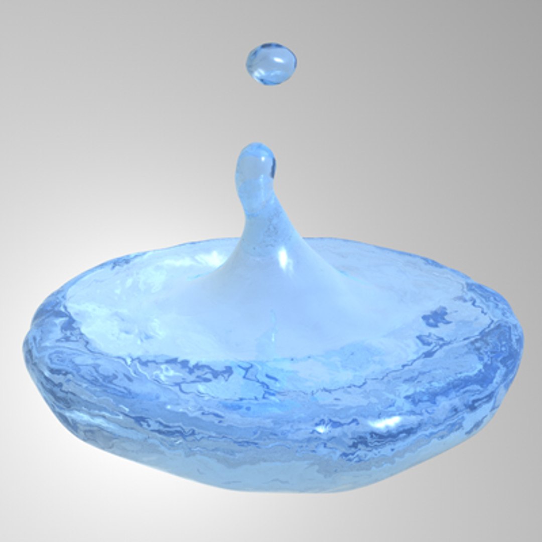 water splash 3d model