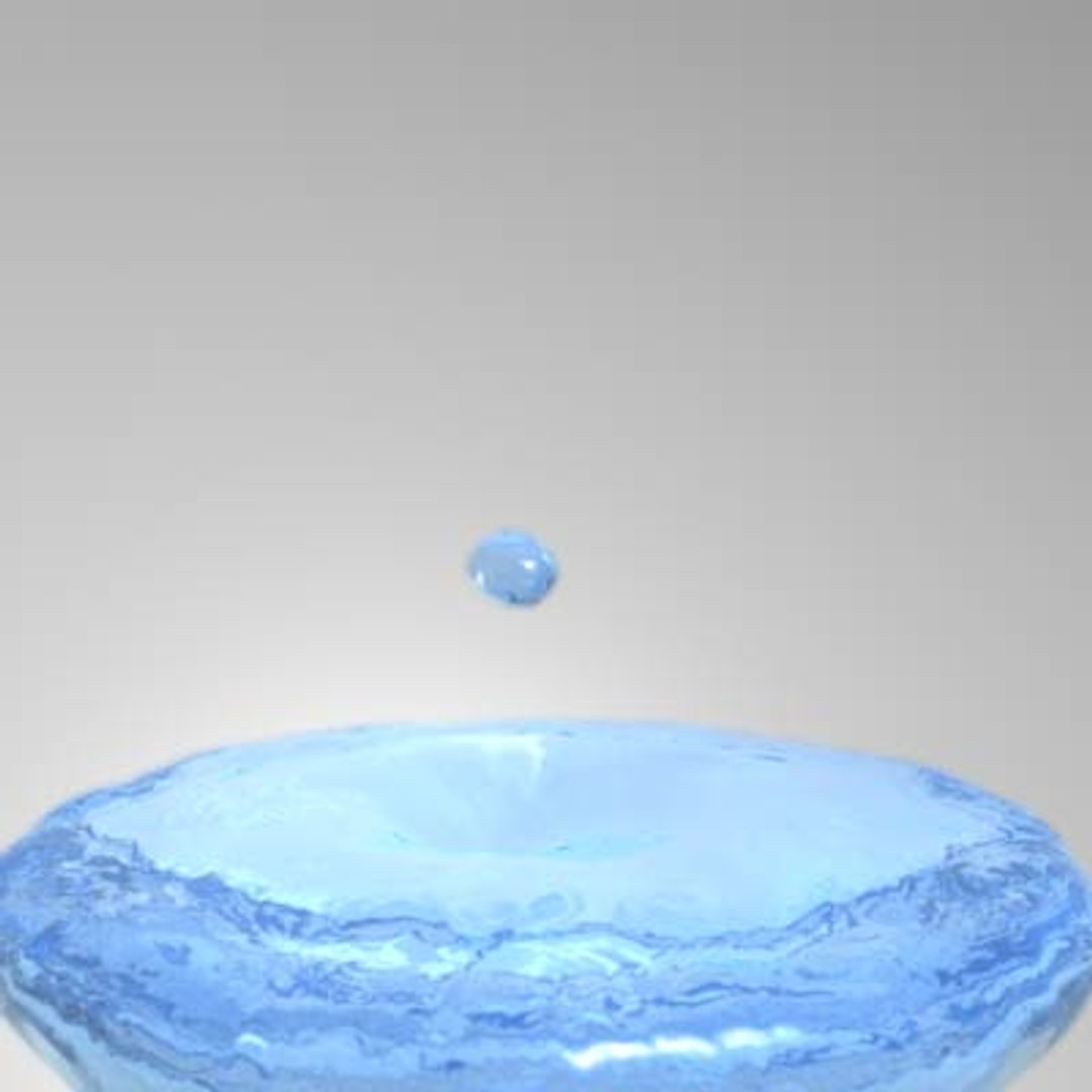 water splash 3d model