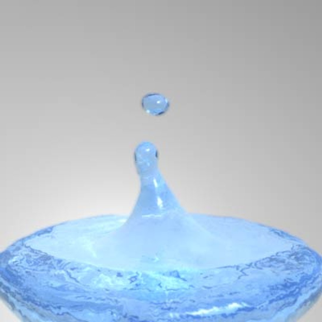 water splash 3d model
