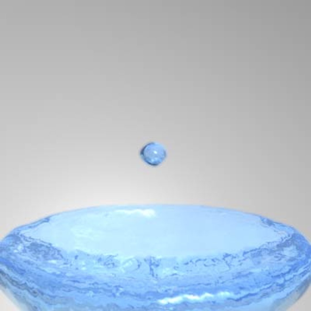 water splash 3d model