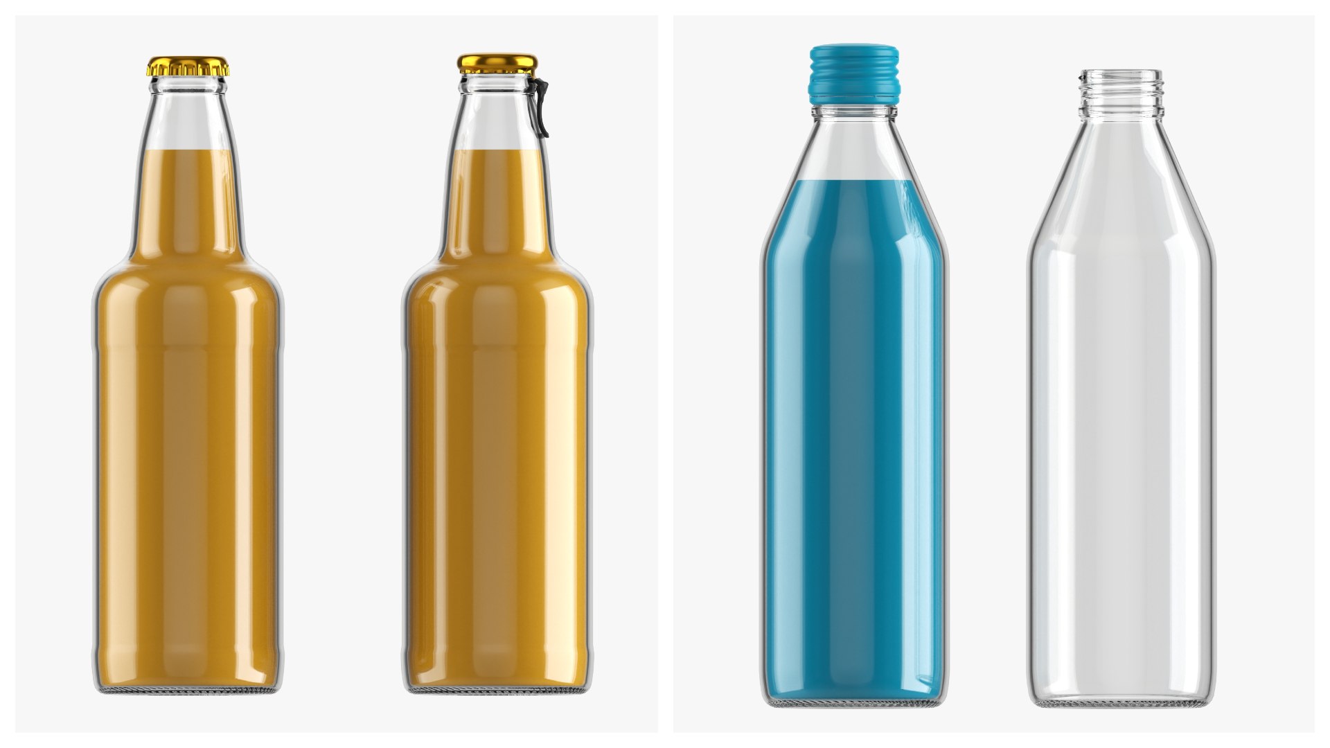 3D model Glass bottles Collection 43 models - TurboSquid 2145539