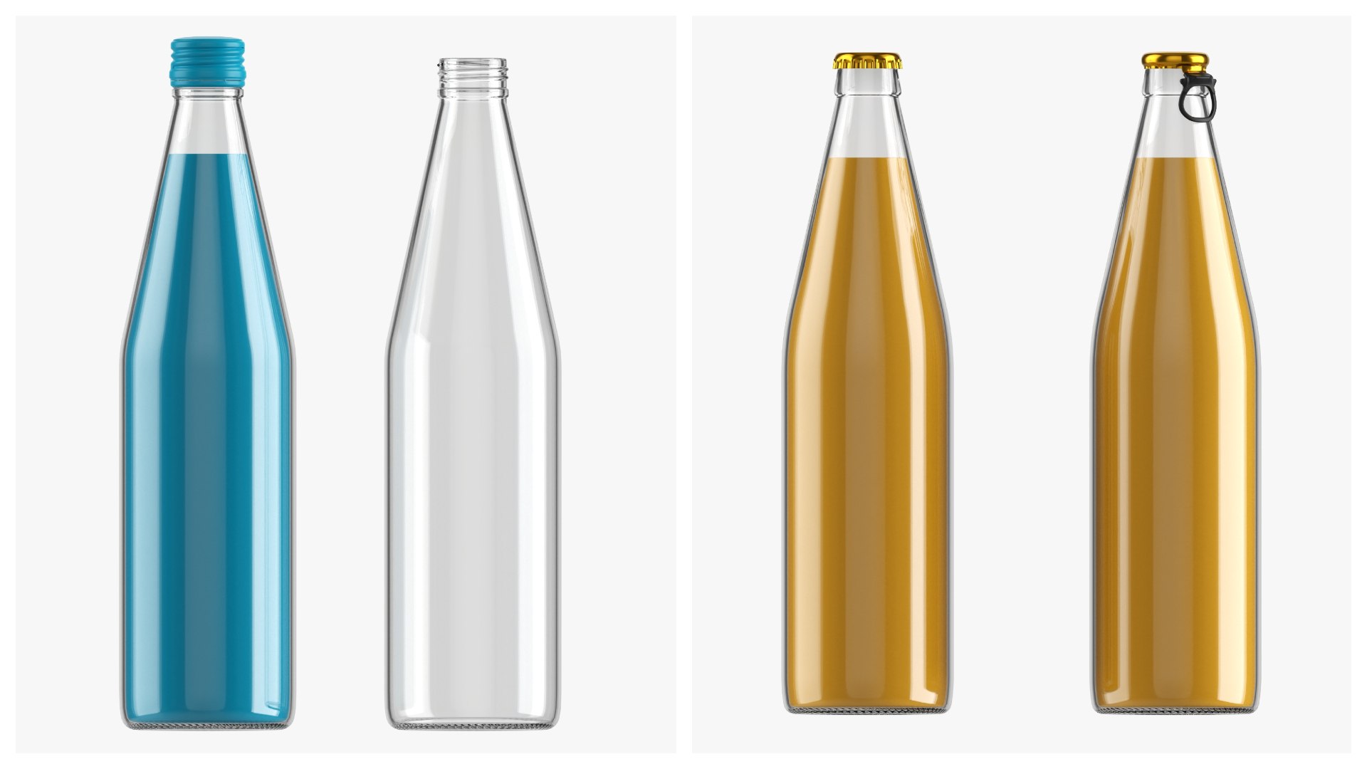 3D model Glass bottles Collection 43 models - TurboSquid 2145539