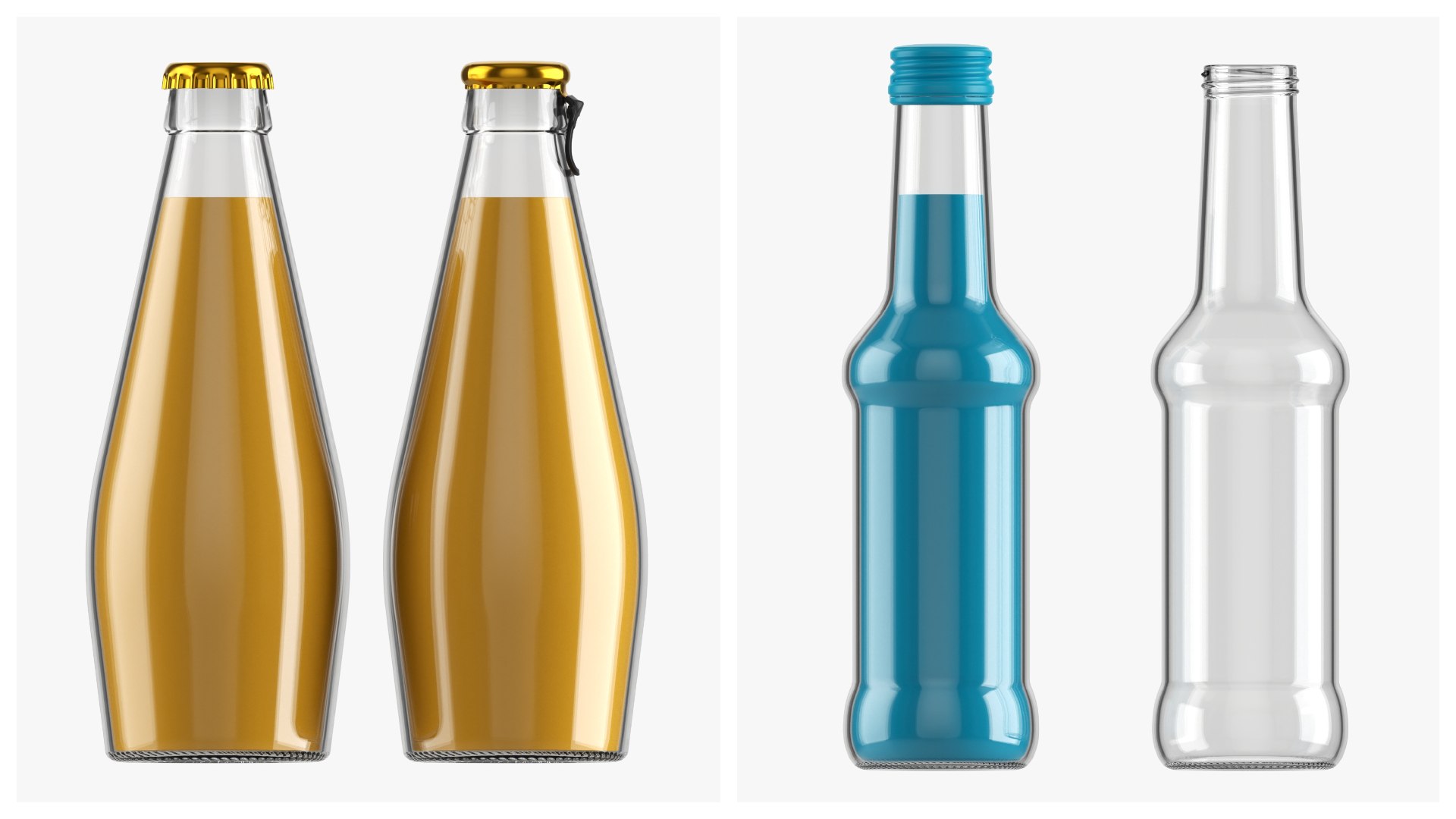 3D model Glass bottles Collection 43 models - TurboSquid 2145539