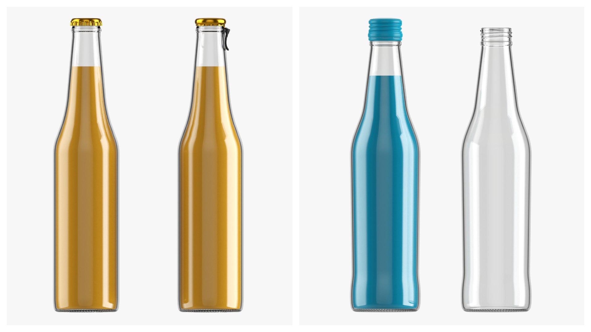 3D model Glass bottles Collection 43 models - TurboSquid 2145539
